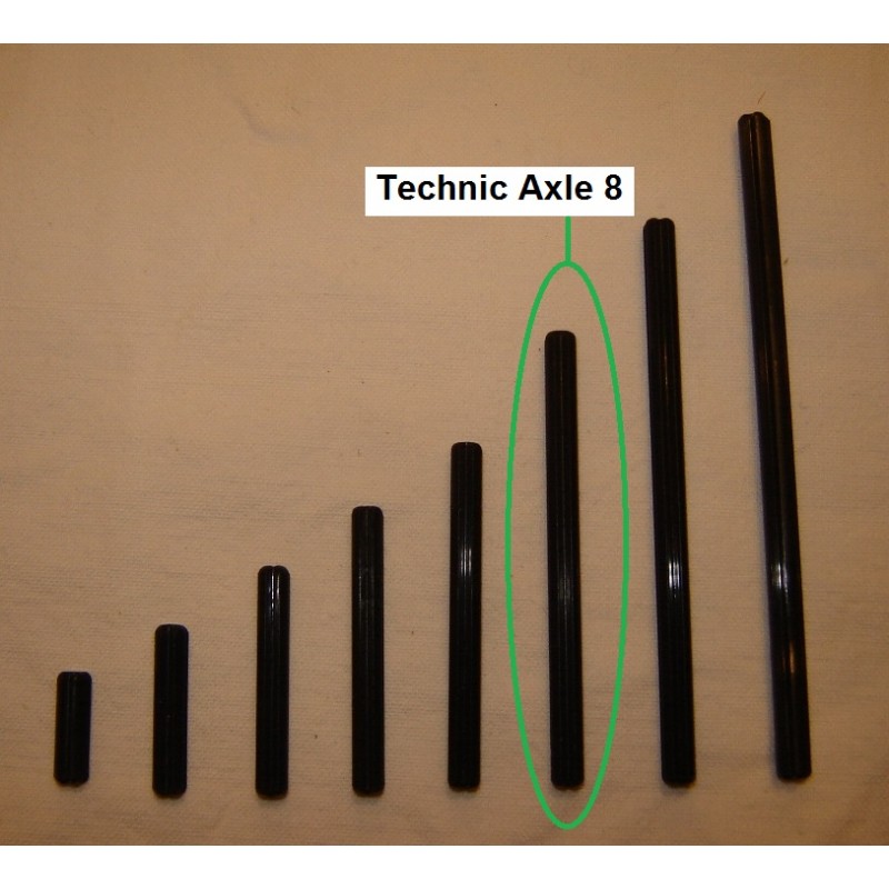 Légo 3707 Technic Axle 8 - BricDyonisos