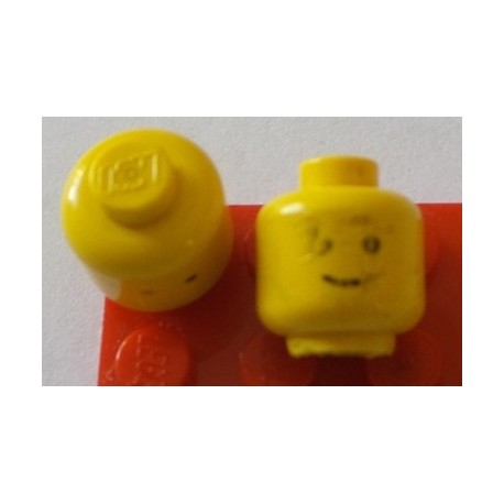LEGO 3626ap01 Minifig Head with Solid Stud and Standard Grin Pattern ...