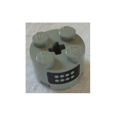 LEGO 3941p01 Brick 2 x 2 Round with Buttons Pattern - BricDyonisos